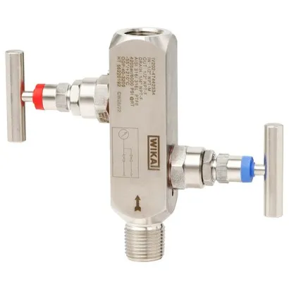 Wika Block-And-Bleed Valve, IV2, 2-Valve Manifold | IV2